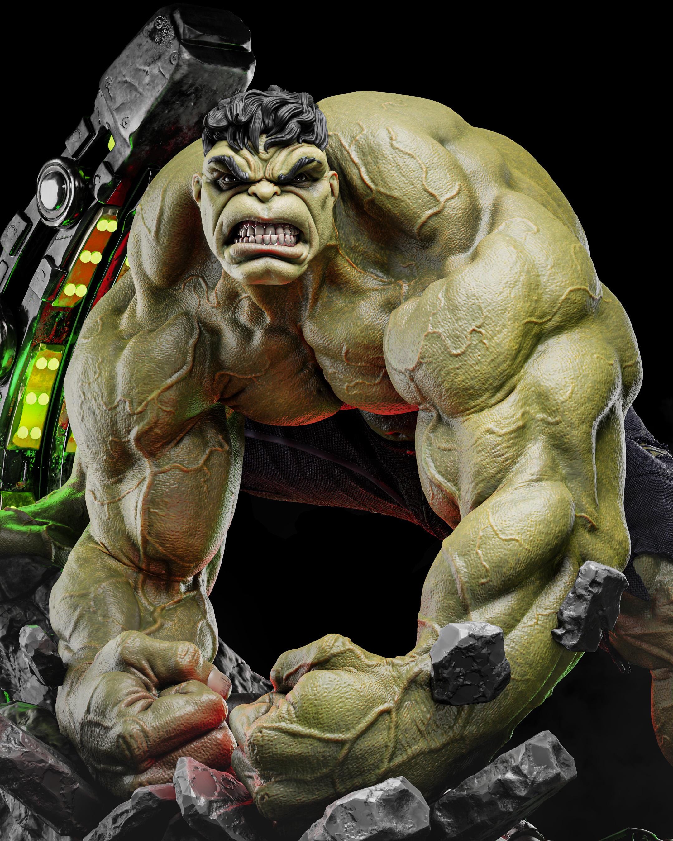 Hulk 3D Printed Model Kit: High-detail Resin Sculpture, 1/6 Scale - Etsy