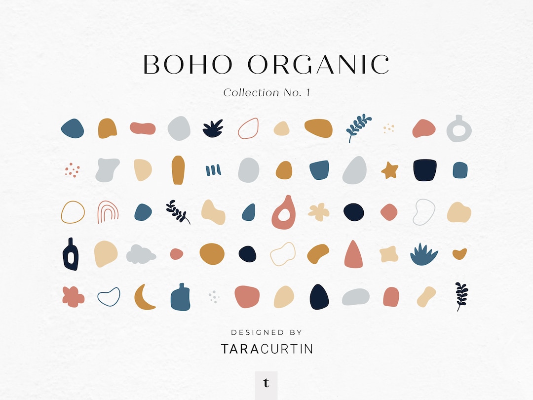 Boho Organic Shapes, Abstract Modern Shapes, Hand Drawn Shapes, Organic Shapes, Shapes SVG ...