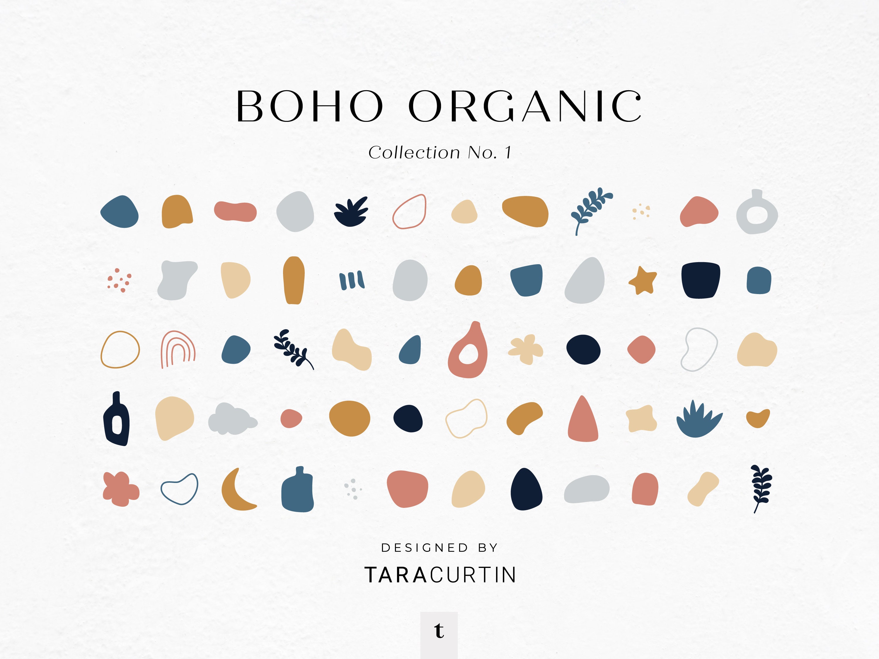 Boho Organic Shapes, Abstract Modern Shapes, Hand Drawn Shapes, Organic ...