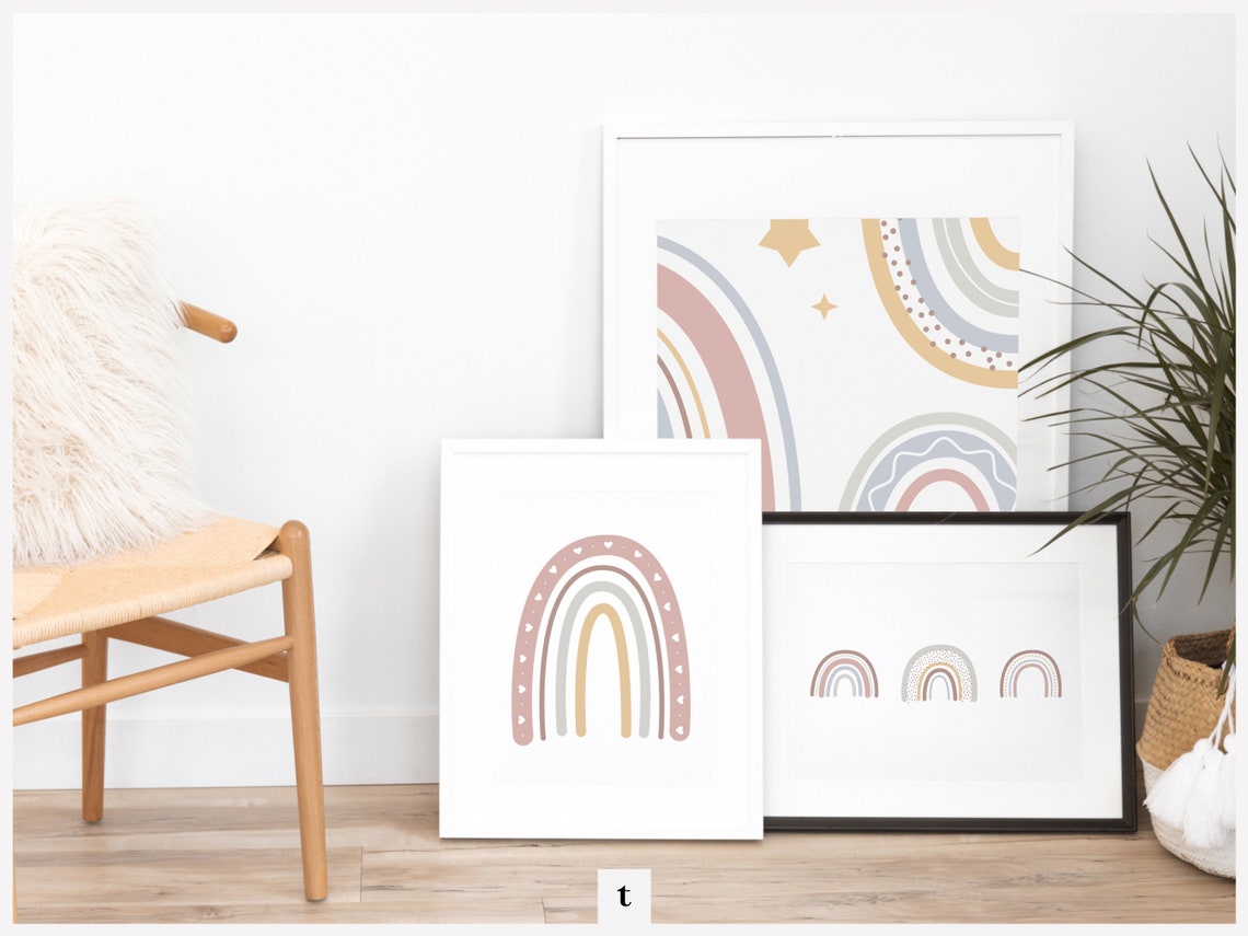 Boho Rainbows Bundle Boho Rainbow SVG Rainbow Shapes - Etsy