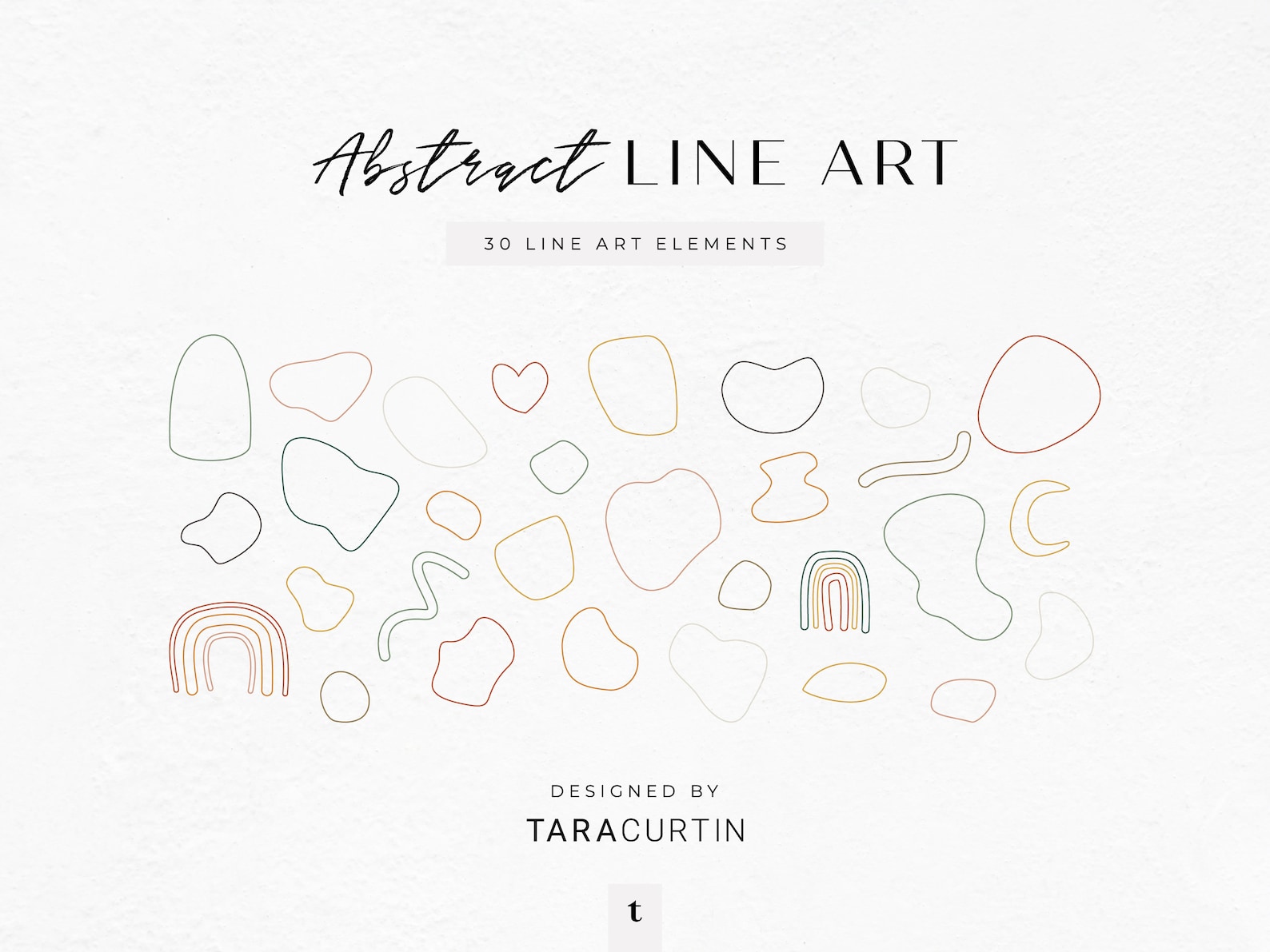 Abstract Shapes, Abstract Line Art, Hand Drawn Shapes, Organic Shapes ...