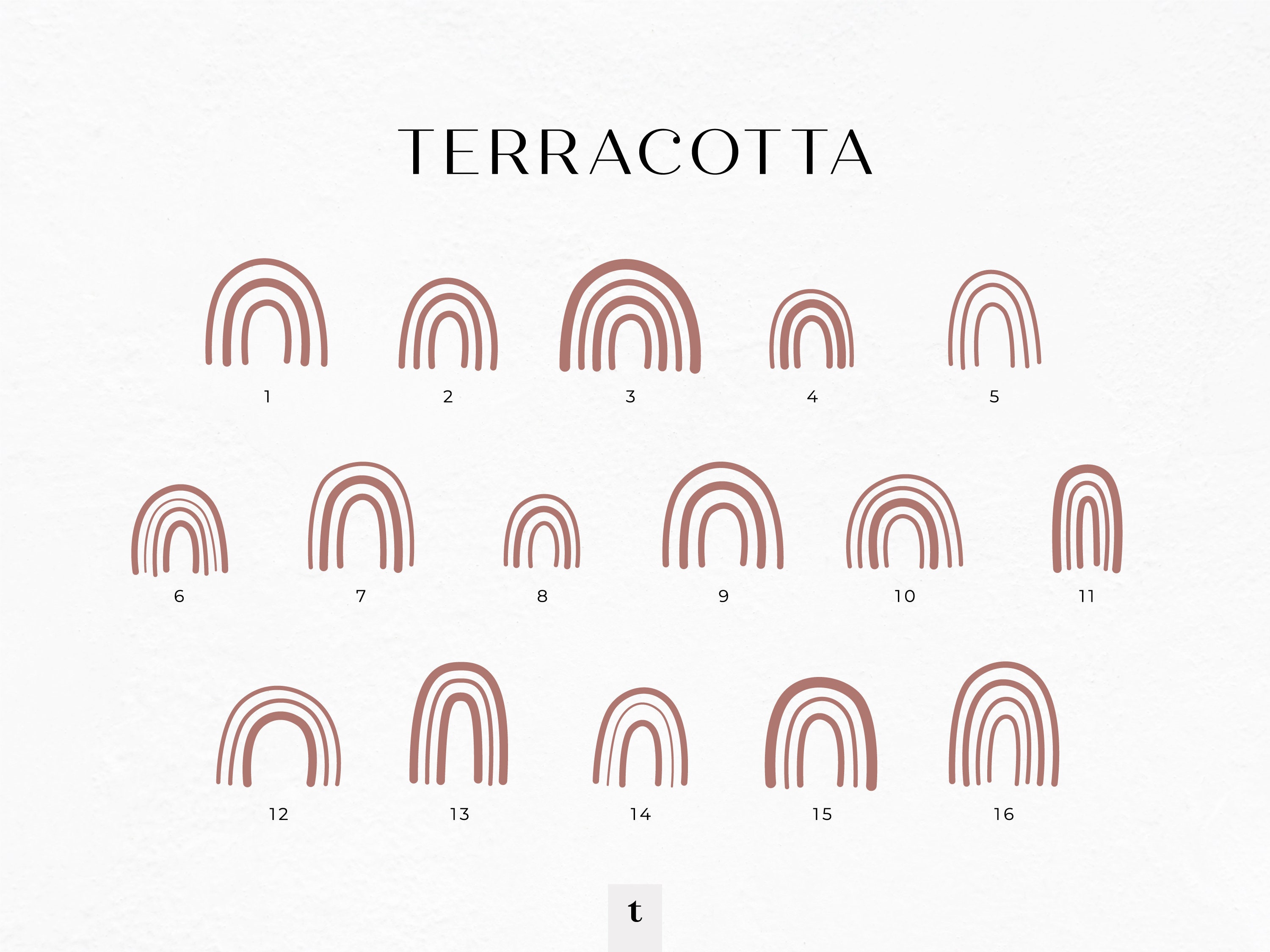 Rainbow Clipart Bundle, Boho Rainbow, Rainbow Shapes, Rainbow Vector ...