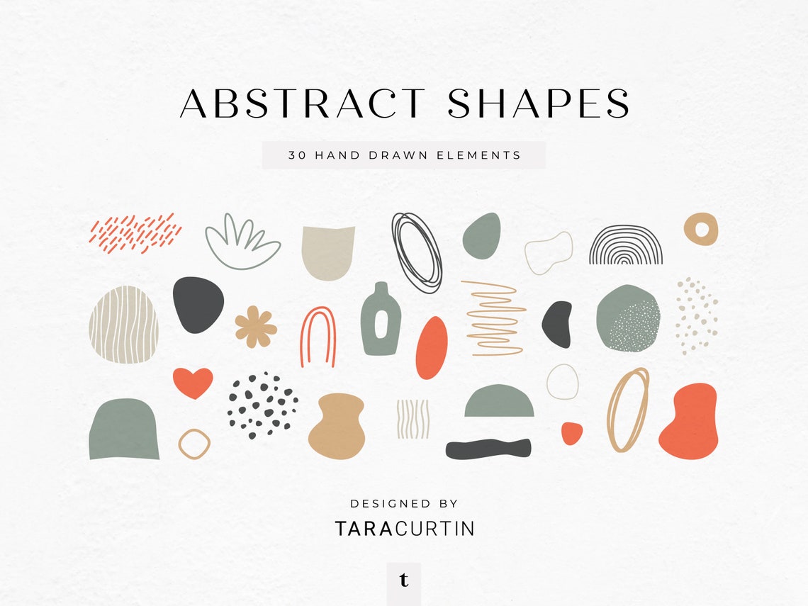 Modern Abstract Shapes, Abstract Shapes Clipart, Modern Shapes Clipart ...