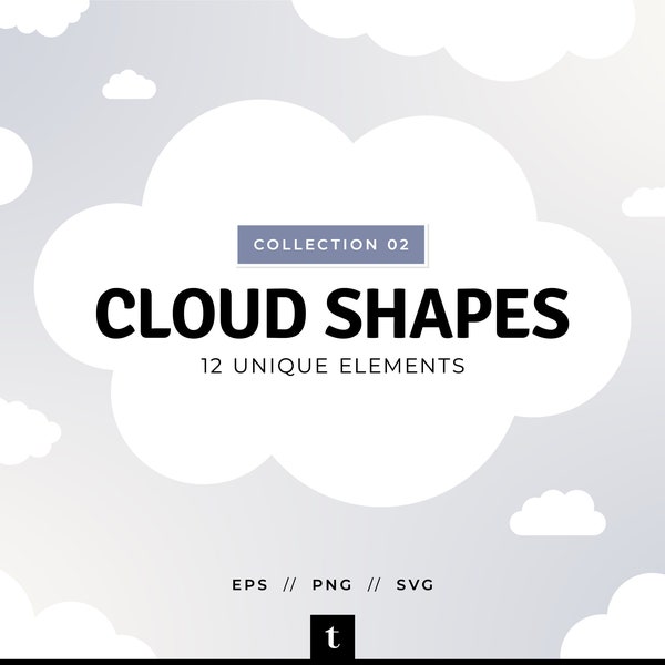 Cloud Shapes - Etsy