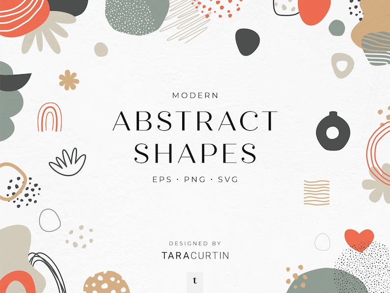 Modern Abstract Shapes, Abstract Shapes Clipart, Modern Shapes Clipart ...