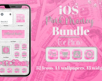 Pink Note Ios App Icons Bundle Screen Customization | Etsy