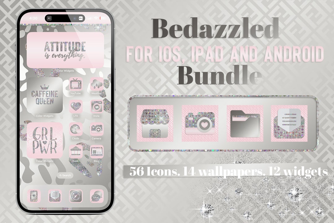 Bedazzled App Icons Bundle for Ios, iPad and Android Devices - Etsy
