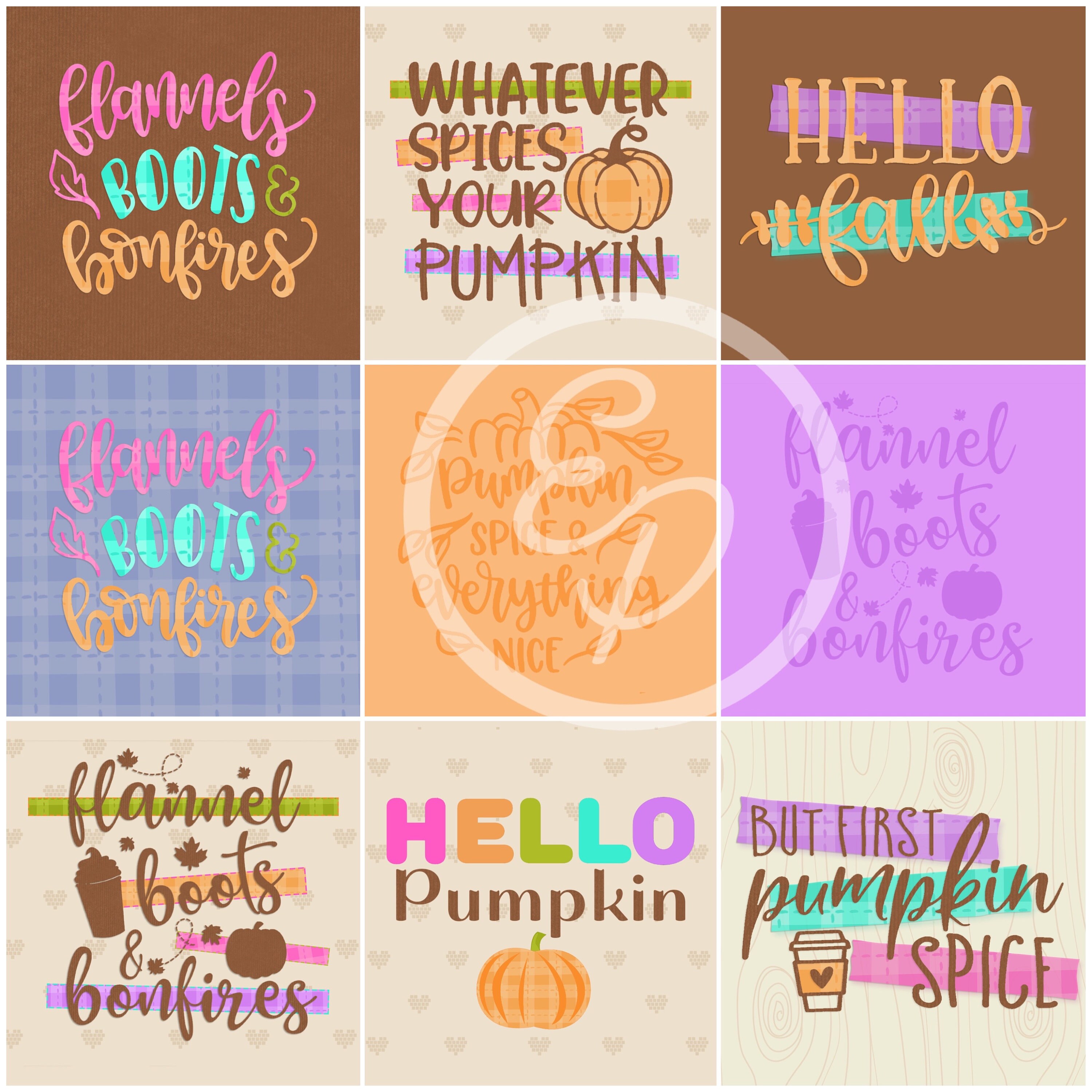 Hello Fall App Icons Bundle Ios Apps Screen Fall - Etsy