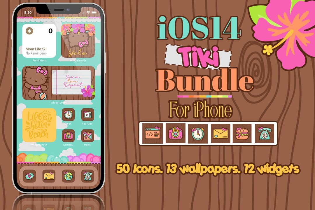 Tiki App Icons Bundle, Ios, Icons, Screen - Etsy
