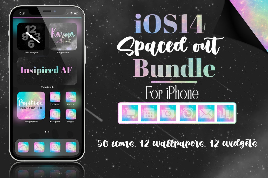 Spaced Out App Icon Bundle for Iphone, Wallpapers, Widgets, Icons - Etsy