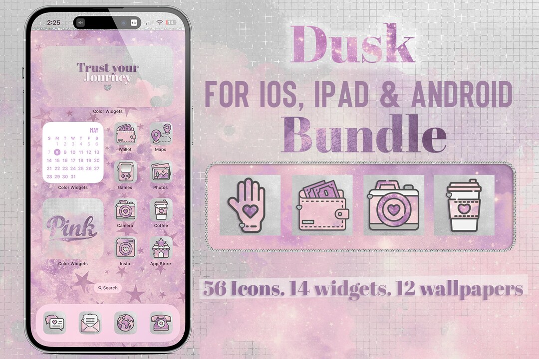 Dusk App Icons Bundle for Ios, iPad and Android Devices - Etsy