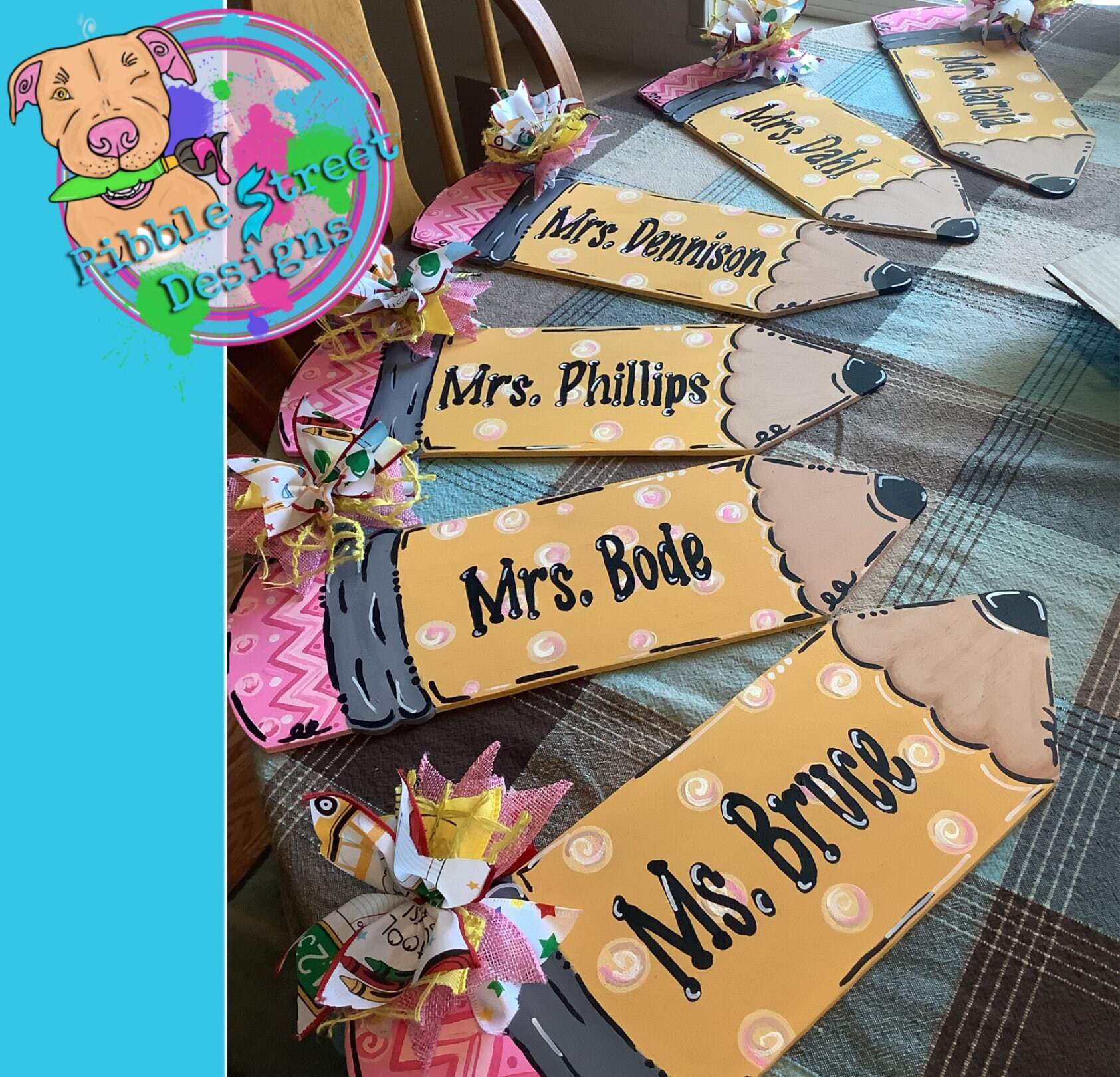 Teacher Appreciation - Pencil Door Sign SVG/PDF/JPG - Etsy