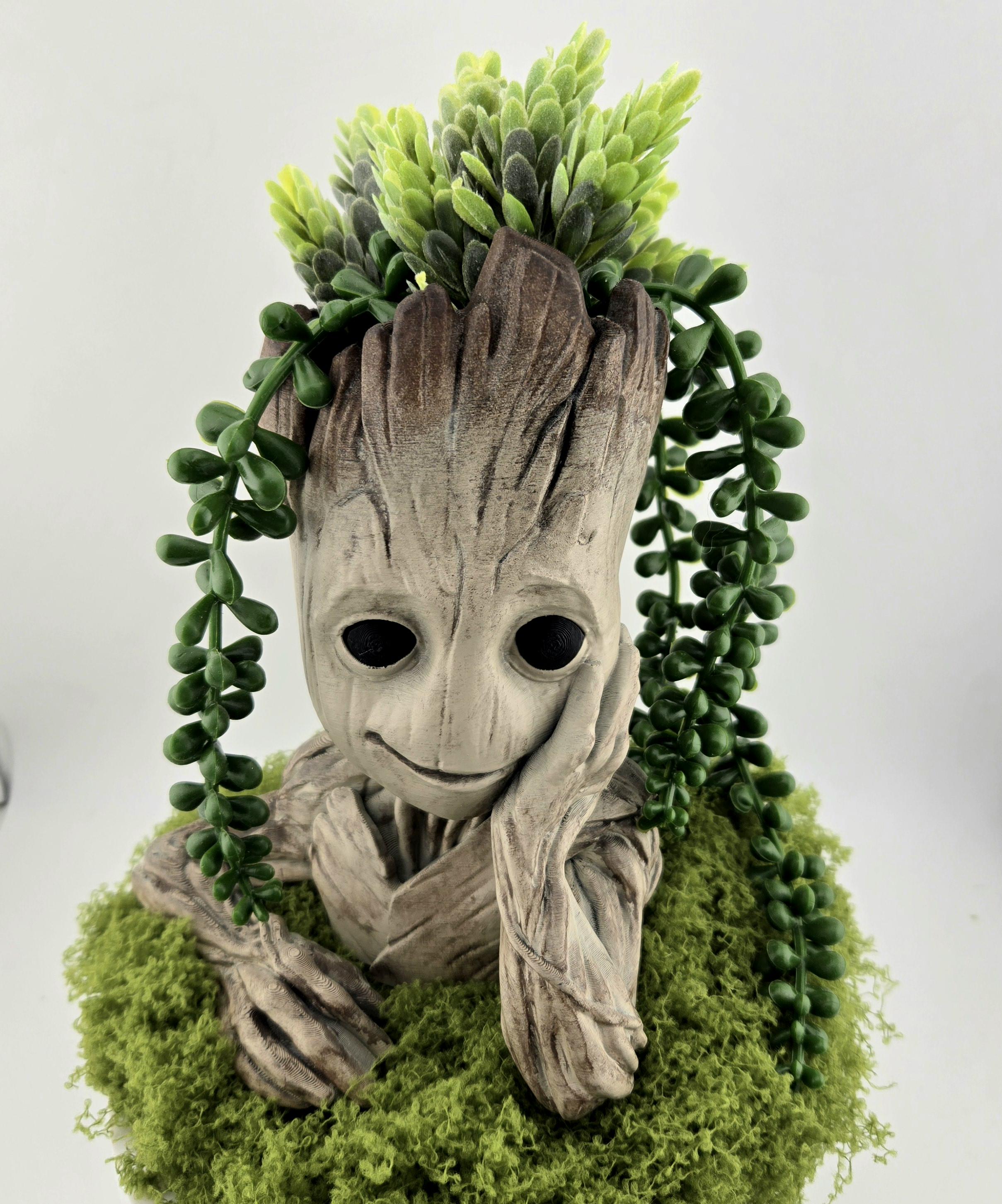 Baby Groot Hand-painted 3D Printed Tree Spirit Planter – Eco-friendly ...