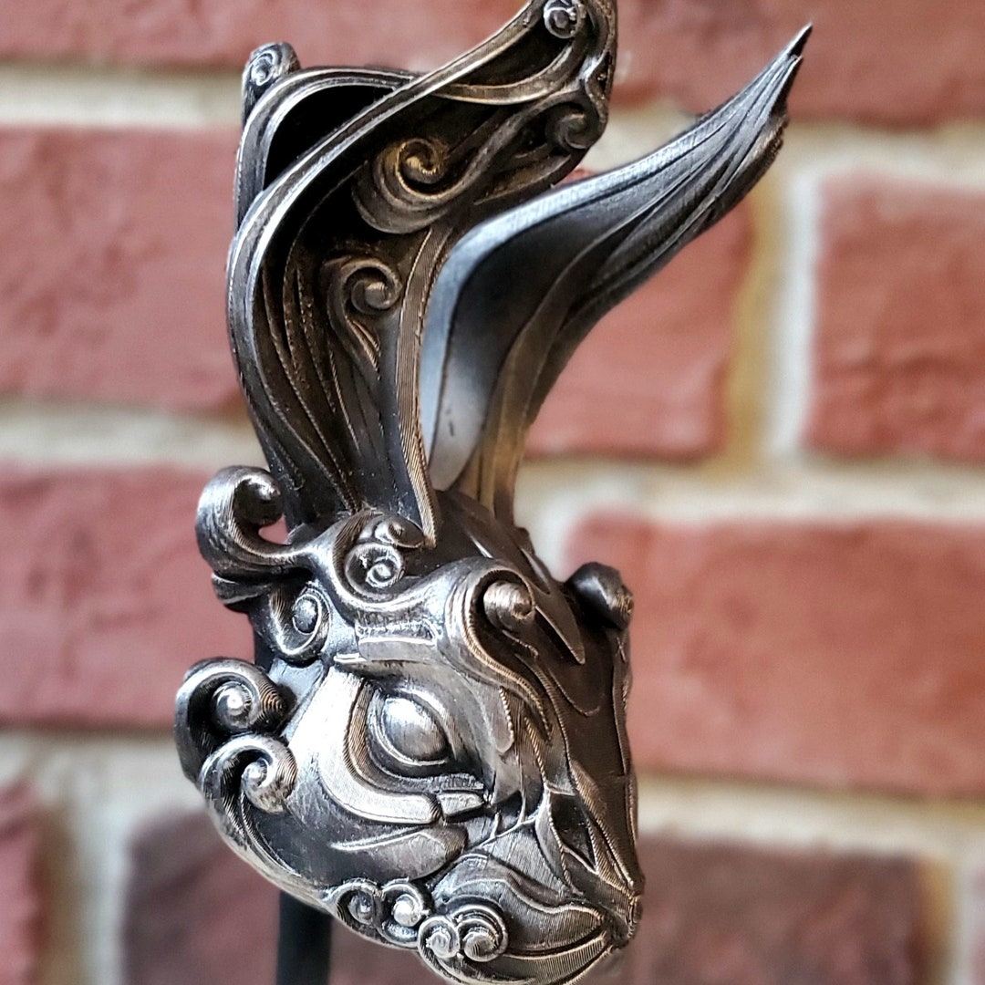 Steampunk Goth Rabbit, 3D Printed, Eco-friendly, Macabre Bunny Home ...