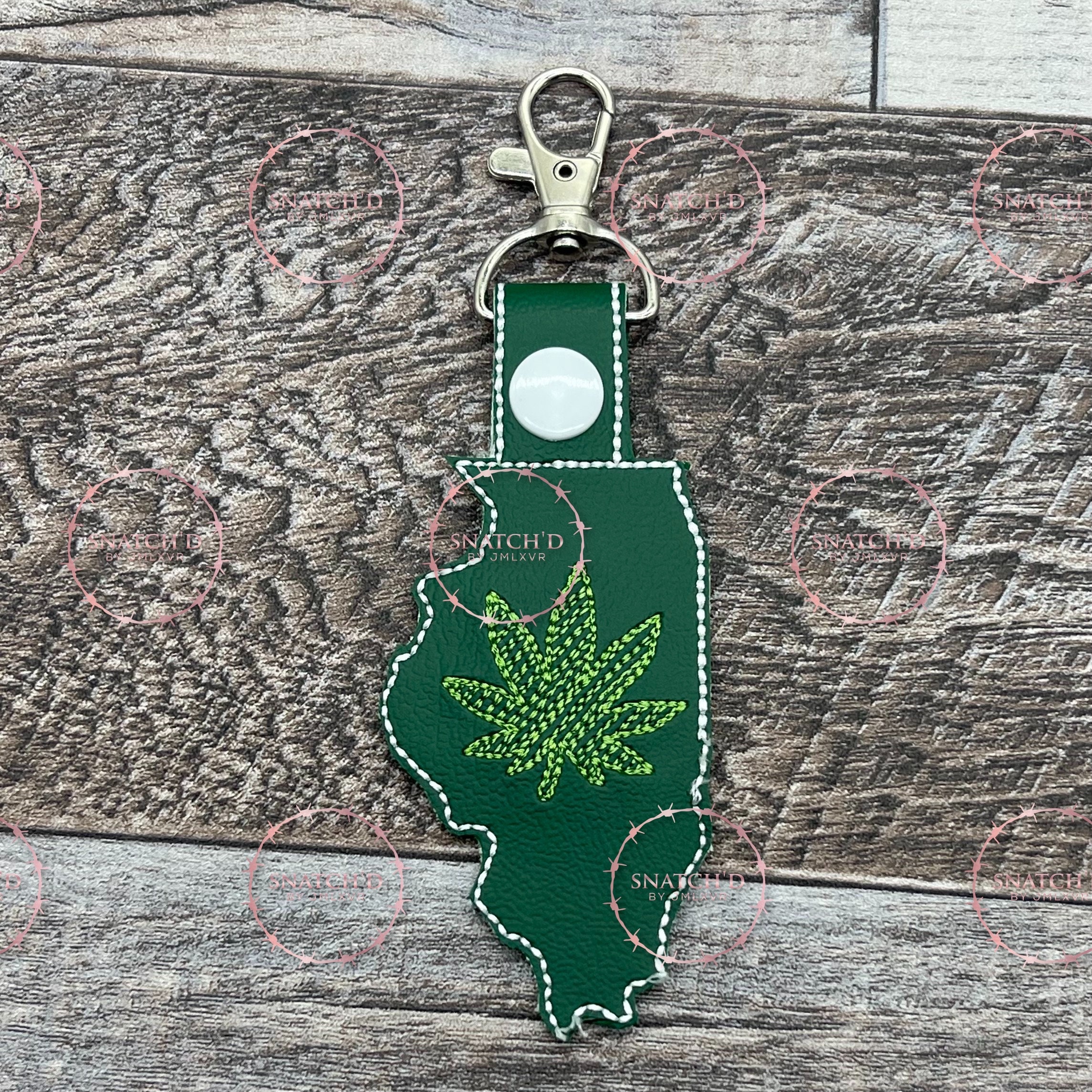 Legal Weed State Snap Tab Keyfob | Etsy