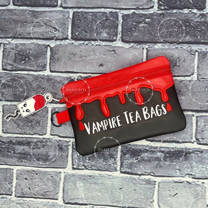 Vampire Tea Bags | Tampon Pouch | Makeup Bag | Vegan Leather ...