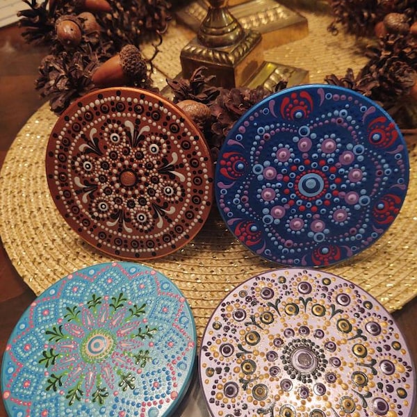 Mandala Ceramic Tiles - Etsy