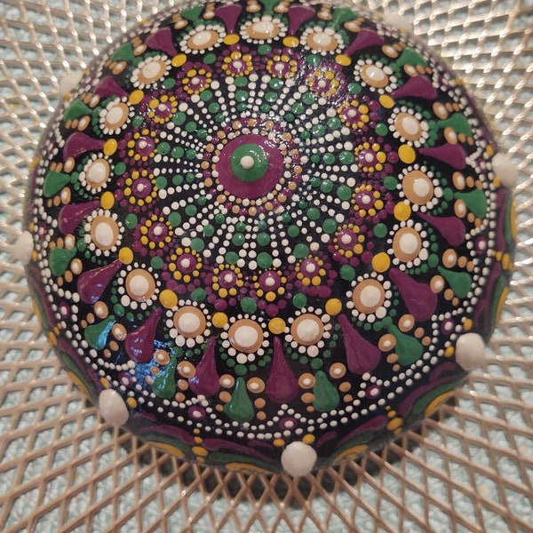 Mandala Stone - Etsy