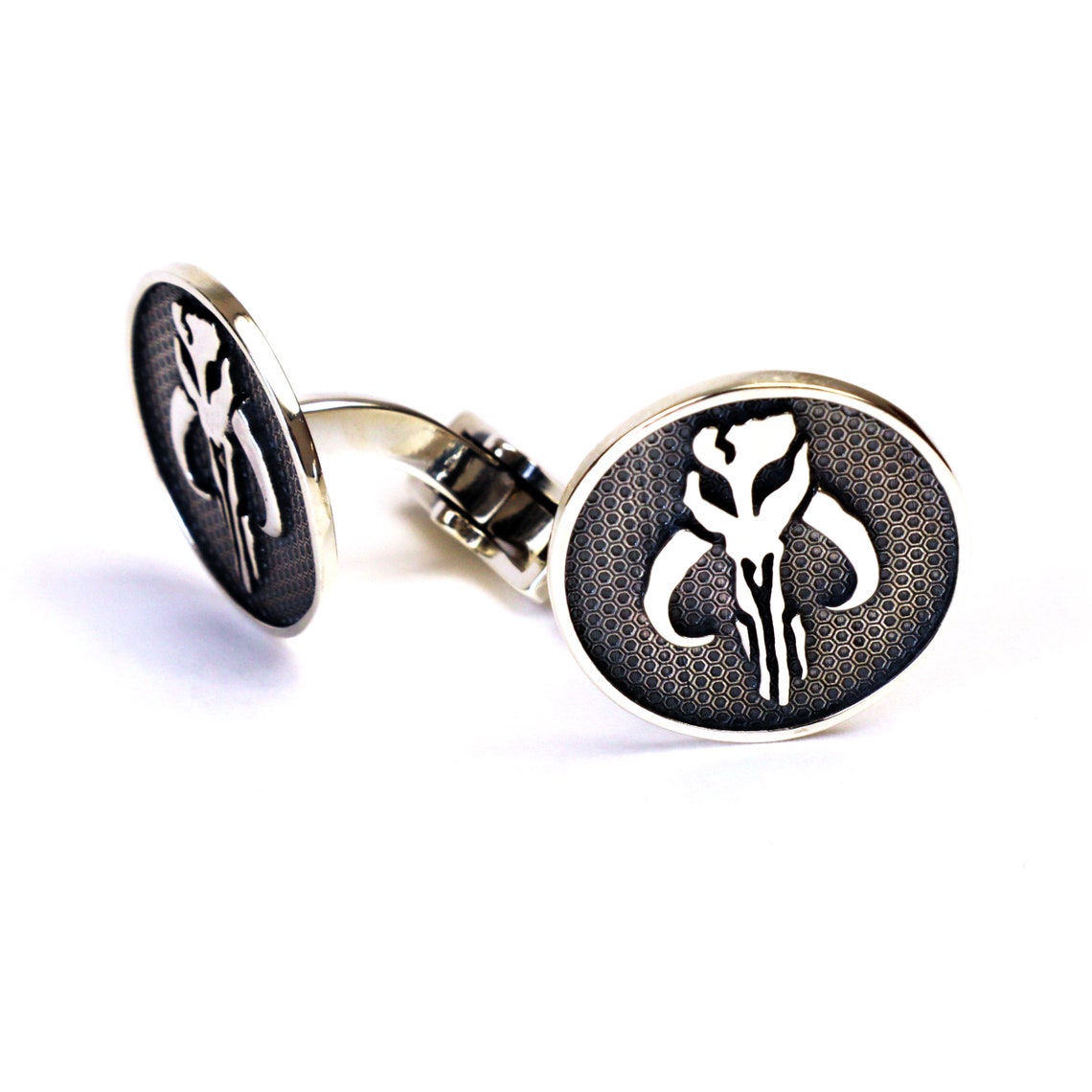 Mandalorian Bantha Skull Symbol Cufflinks Made From 925 - Etsy