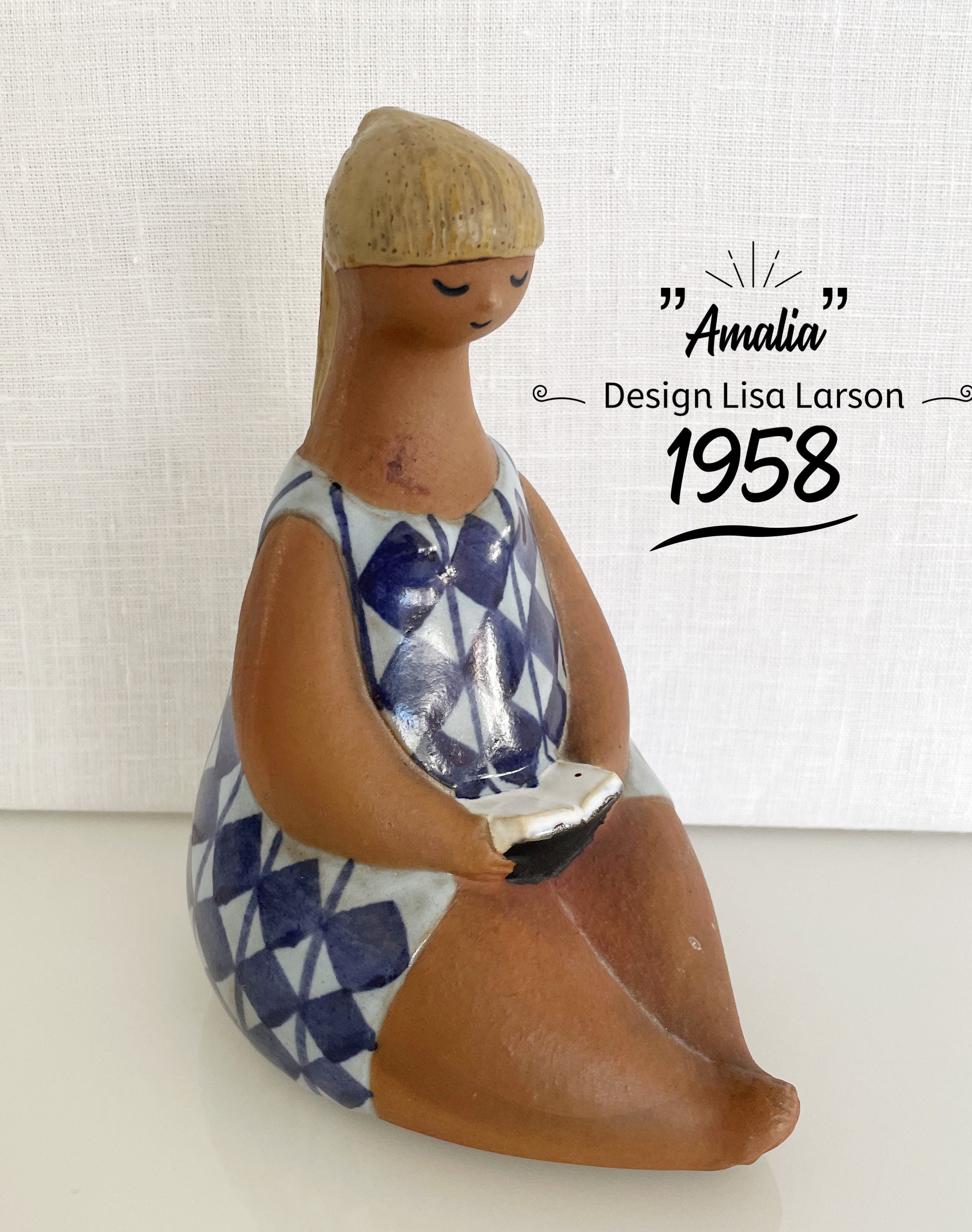 LISA LARSON, amalia From the Series abc Girls, Figurine, Stoneware, Gustavsberg. - Etsy