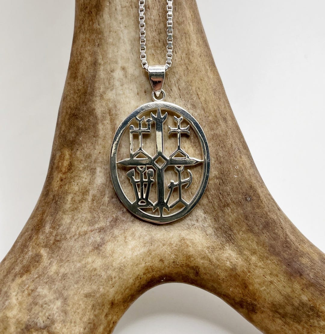 A Traditional Sterling Silver Sami Magic Drum Necklace, 1970s. - Etsy