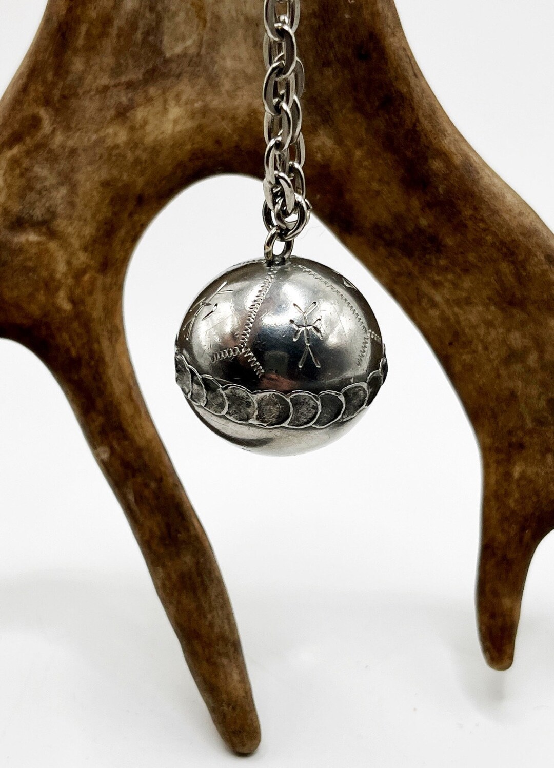Fantastic Sami Traditional Craft Pewter Necklace, magic Ball 1970s. - Etsy