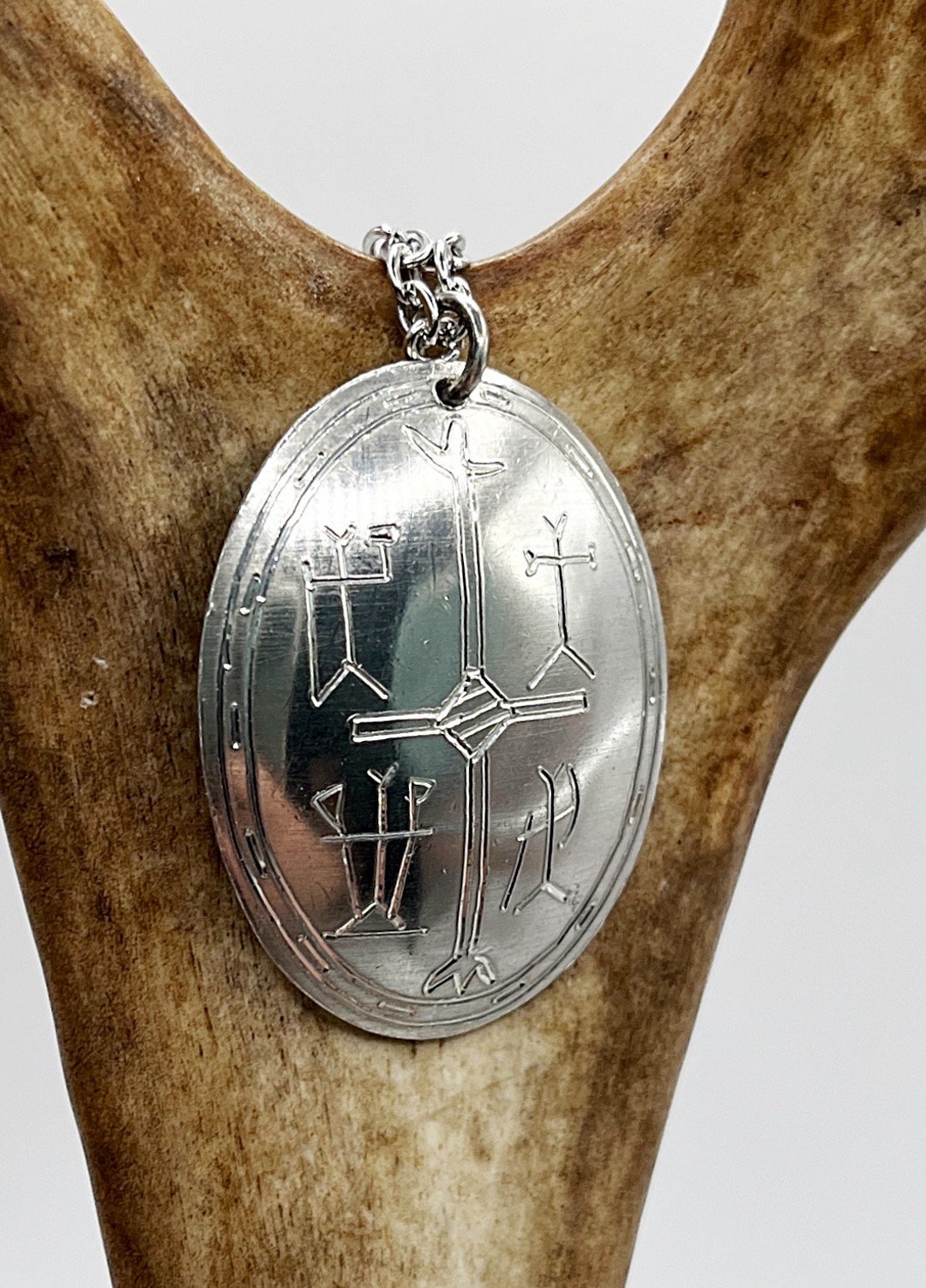 A Traditional Sami Pewter Necklace, magic Drum, Lapland Sweden 1960s - Etsy