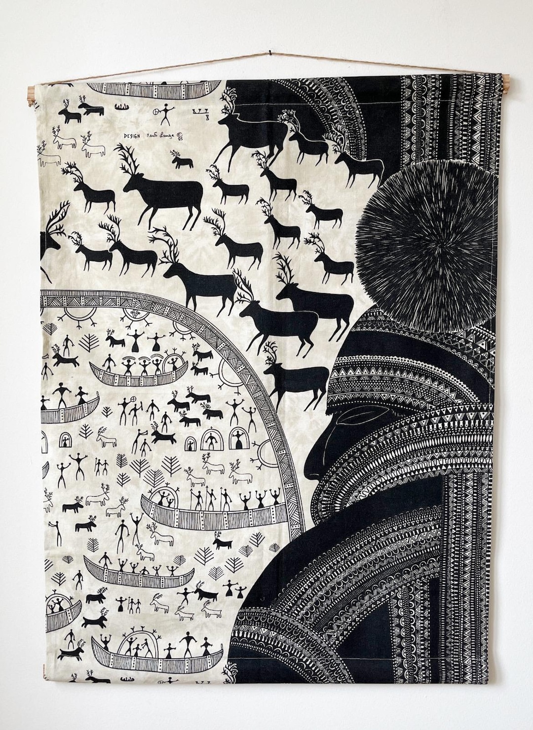 A Wonderfully Nice Wall Hanging With Sami Pictures, Heidi Lange Sweden ...