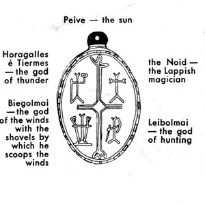 A Traditional Sami Pewter Necklace, magic Drum Jokkmokk 1972. - Etsy