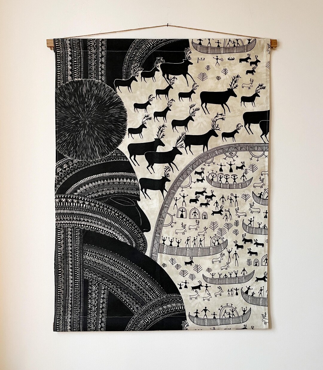 A Wonderfully Nice Wall Hanging With Sami Pictures, Heidi Lange Sweden ...