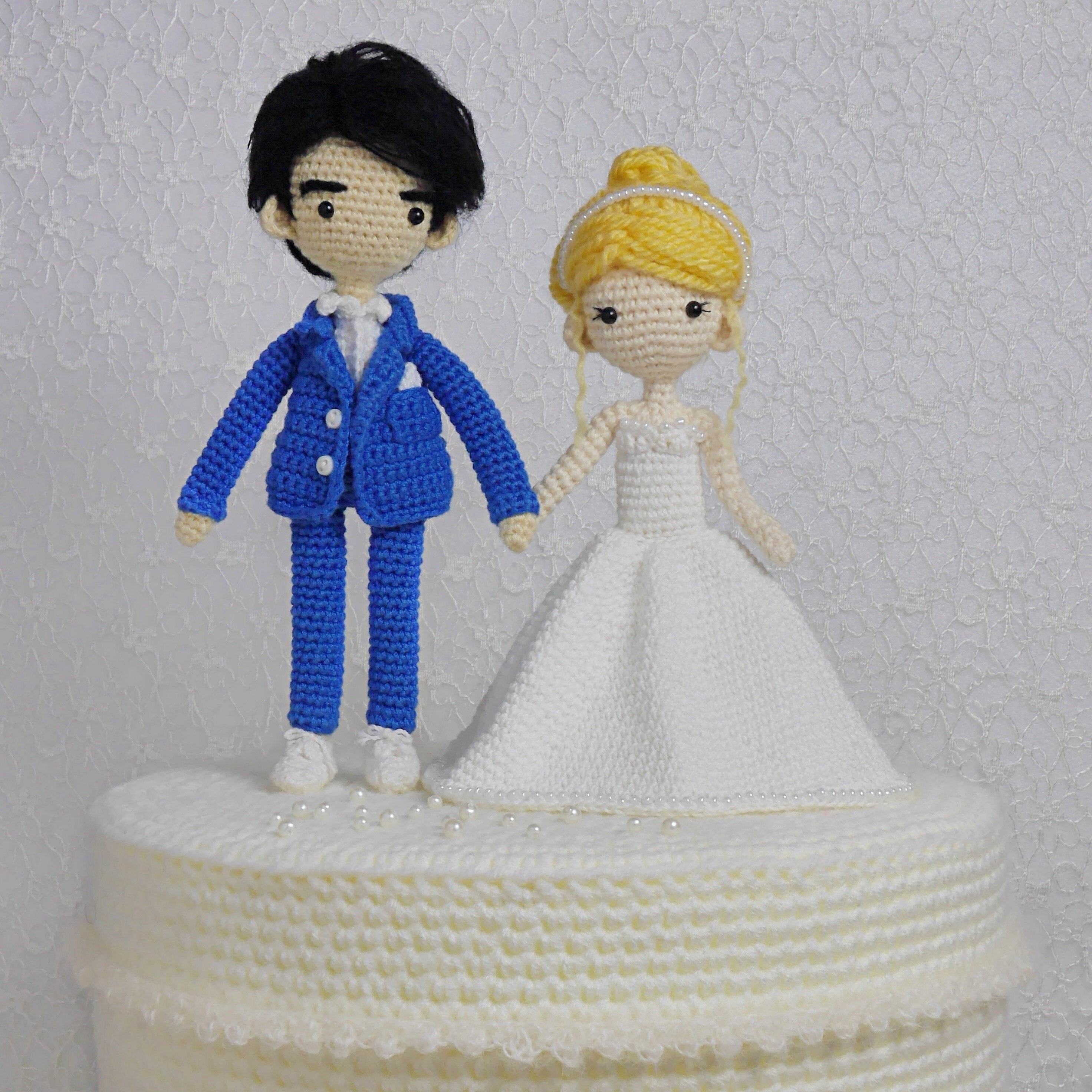 Bride Nicole & Groom Gary, Crochet Pattern, Amigurumi Wedding Doll ...