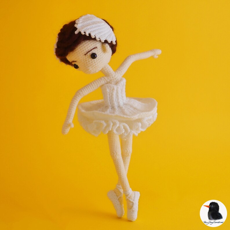 Swan Lake Ballet Layla, Ballet Dancer Doll, PDF Crochet / Amigurumi ...