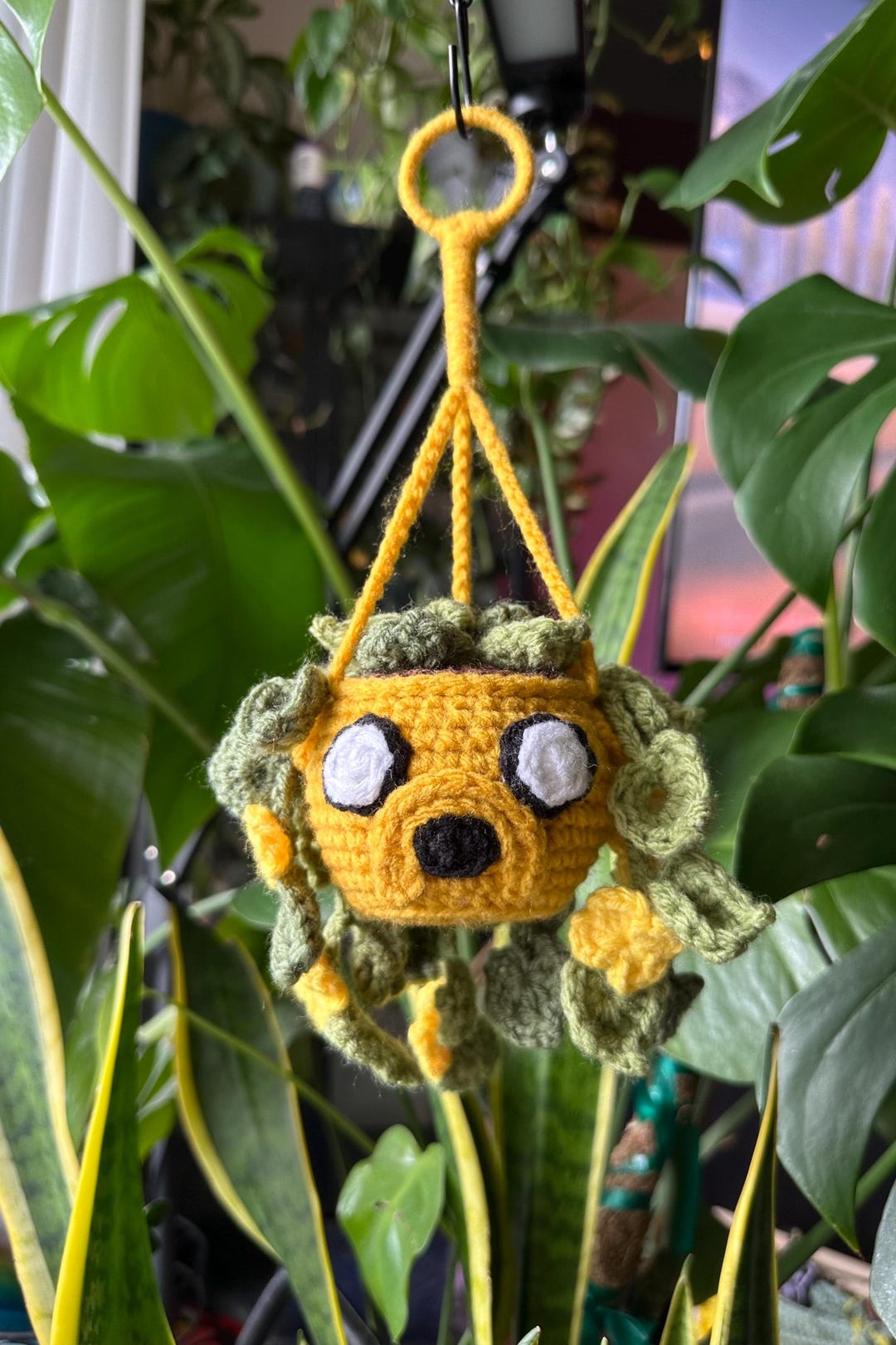 Crochet Jake the Hanging Plant - Jake the Dog MADE TO ORDER - Etsy