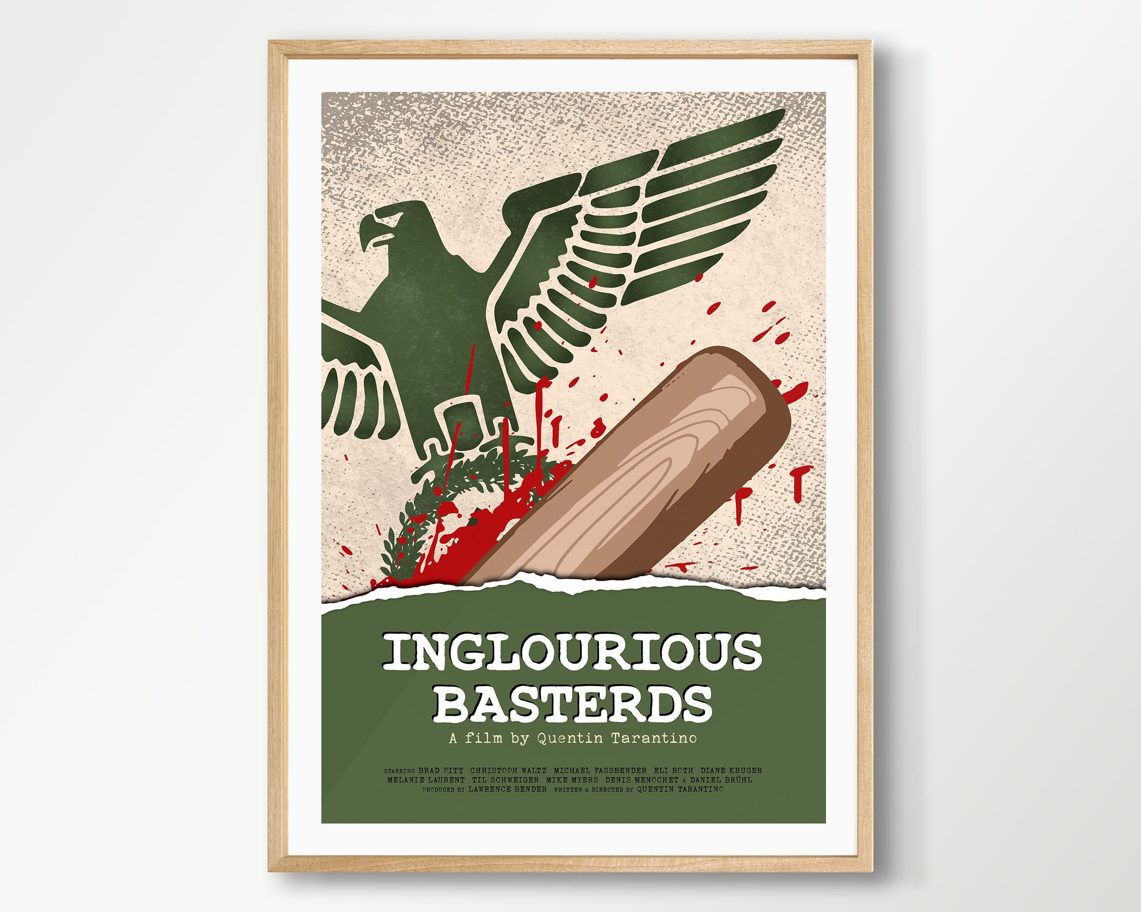 Inglourious Basterds Christoph Waltz Poster