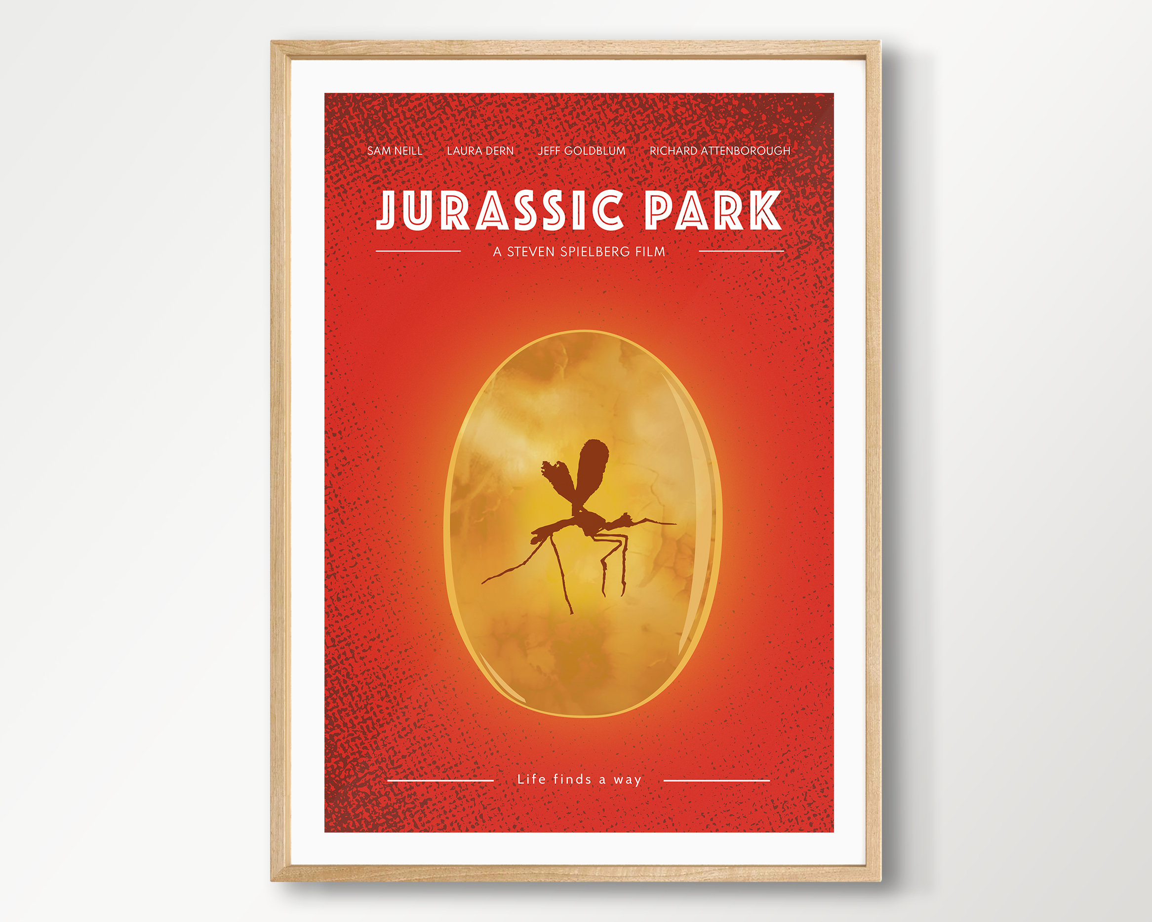 Jurassic Park Movie Poster, Steven Spielberg Film Art Print, Jurassic ...
