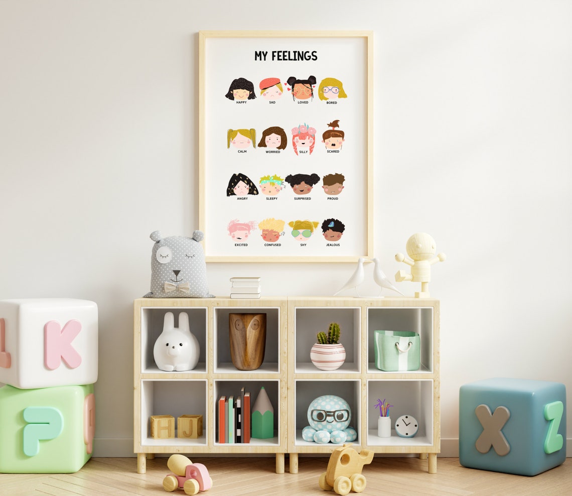 Emotions and Feelings Chart Digital Download, Classroom Decor ...