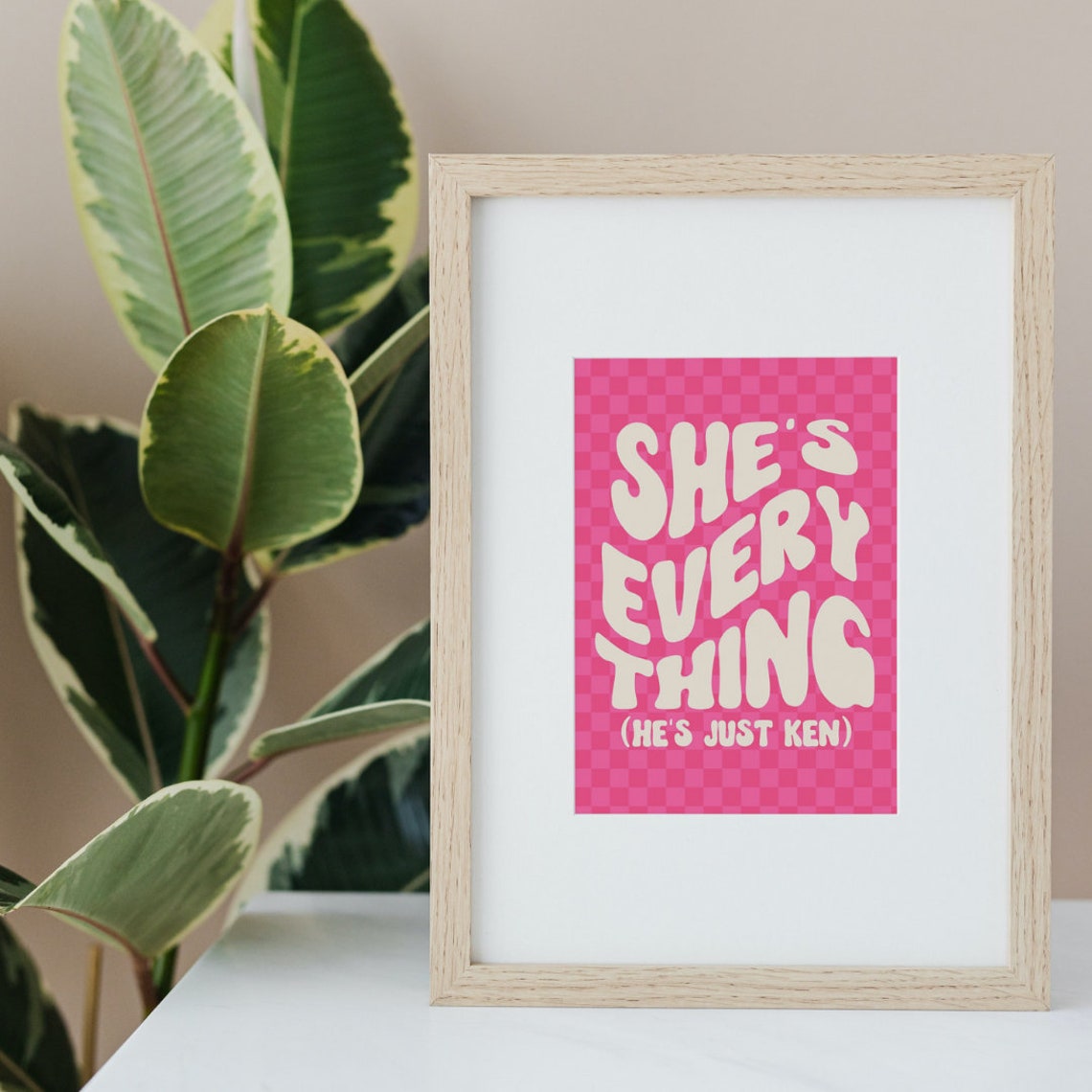 Pink Retro Barbie Poster, Barbiecore, Barbie Movie Print, Barbie Wall ...