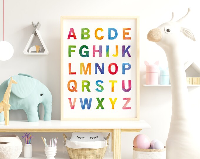 Coping Skills Alphabet Poster, ABC Sign for Calming Corner, Learning ...