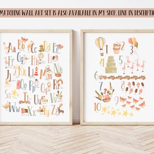 ABC Printable Flashcards, Boho Upper & Lowercase Alphabet Flashcards ...