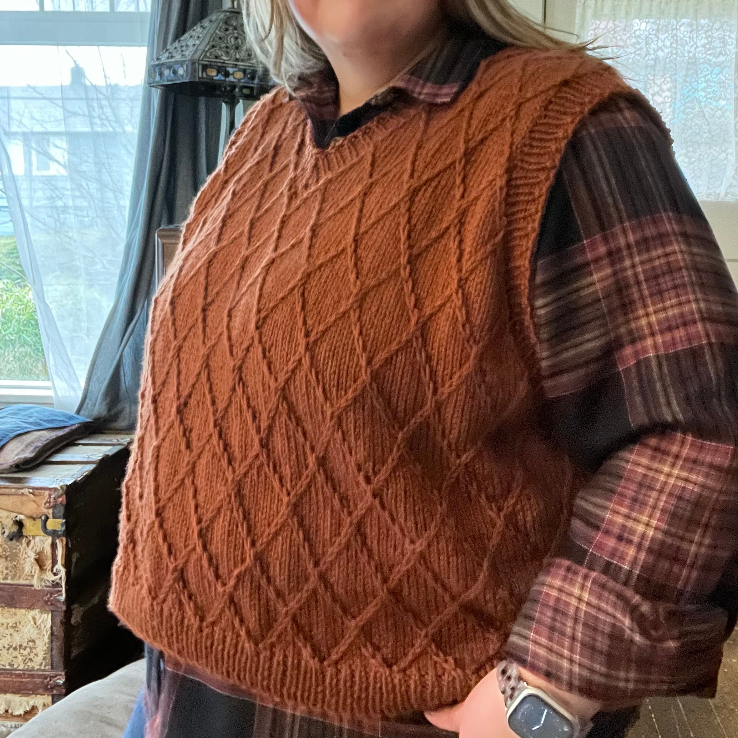 Slip up Vest: Intermediate Knitting Pattern Cropped Sweater - Etsy