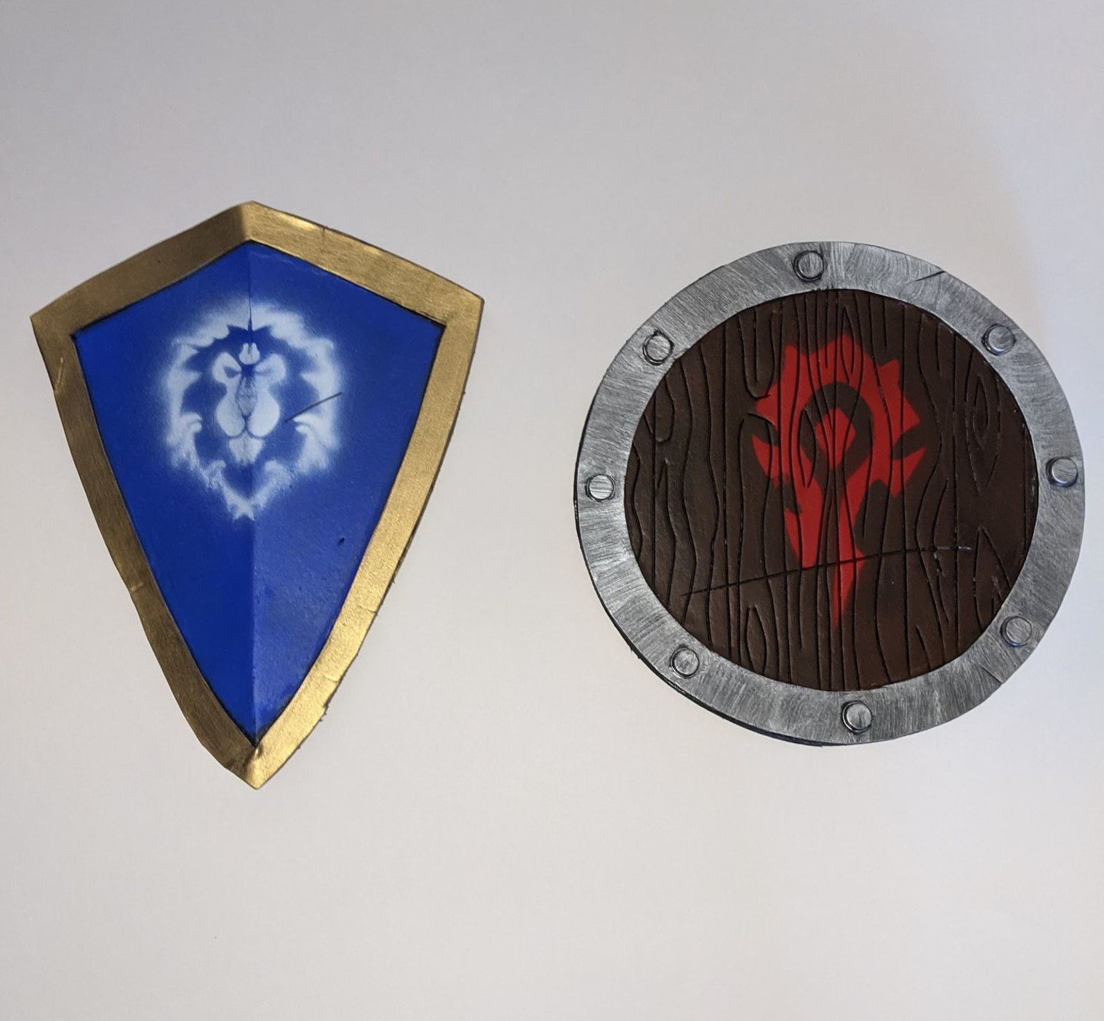 Wow Horde and Alliance Shield Set - Etsy UK