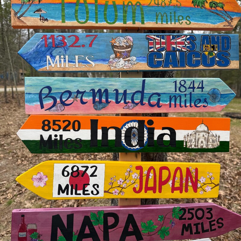 Mileage Signs - Etsy