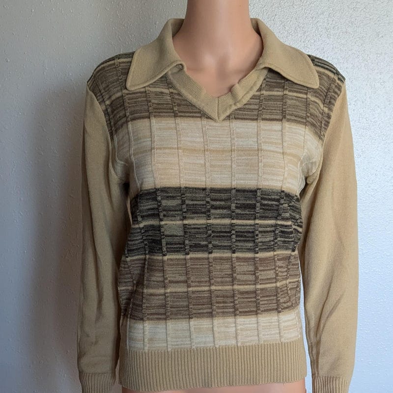 Sweater With Collar - Etsy