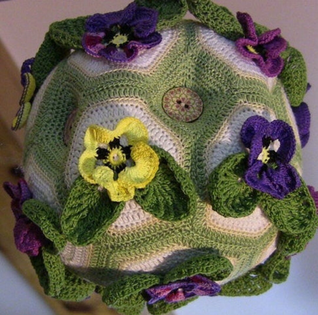 Pansy Garden Globe Crochet Pattern - Etsy