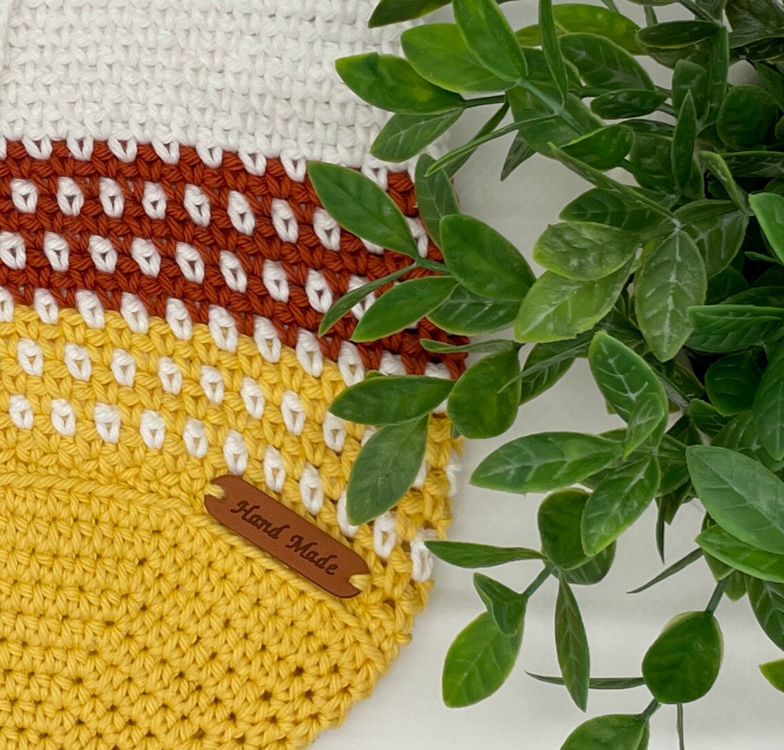 Candy Corn Bag Crochet Pattern. Drawstring Crochet Bag. - Etsy