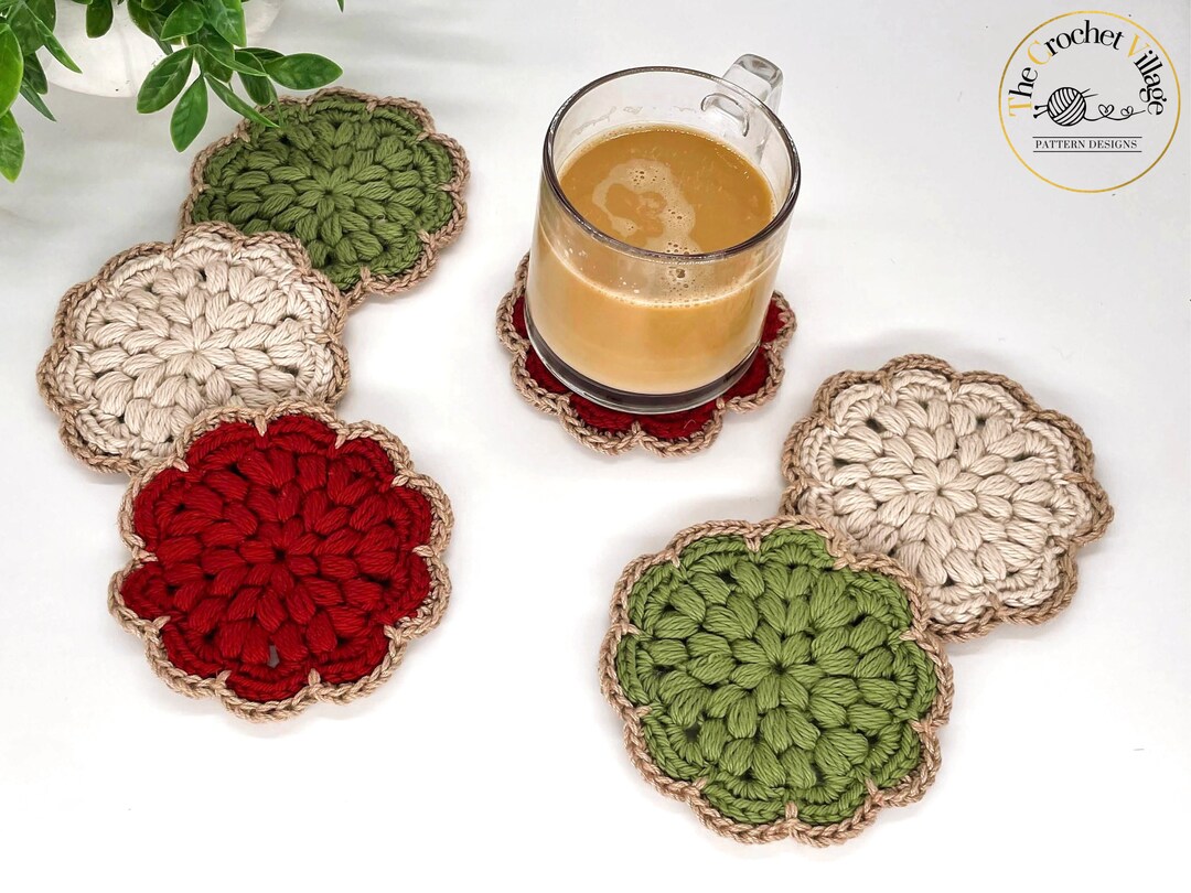 Angela's Coasters Crochet Pattern. Fall Décor Crochet - Etsy