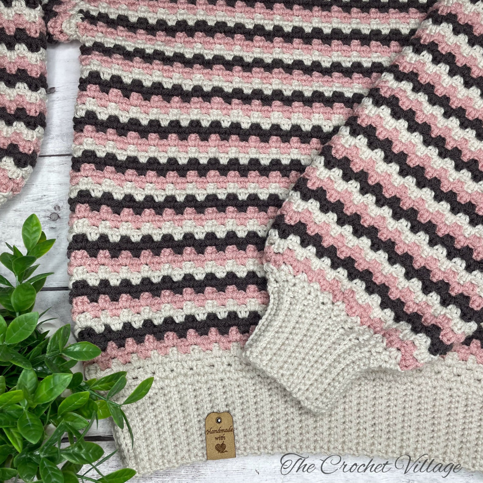Oversized Crochet Pullover Pattern | Arcadia Easy Long Sleeve Sweater ...