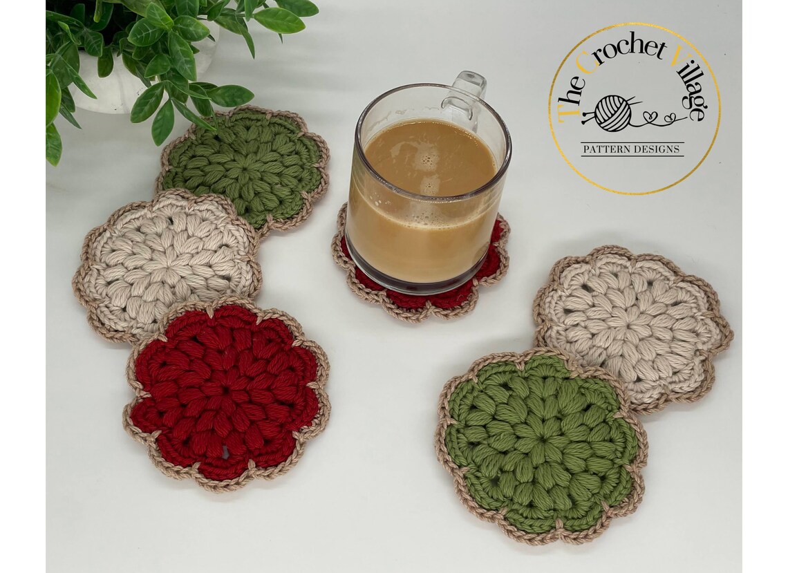 Angela's Coasters Crochet Pattern. Fall Décor Crochet - Etsy