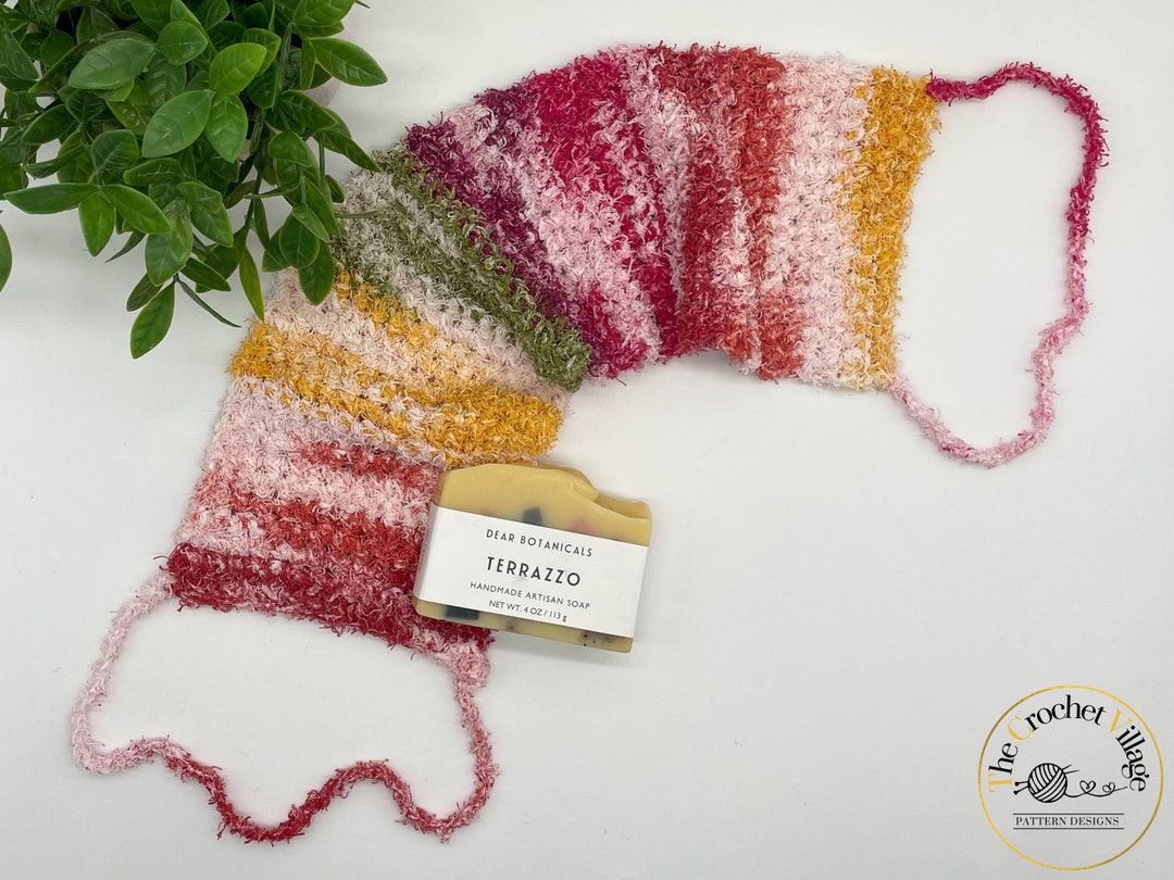 Saba Back Scrubber Crochet Pattern. Thick,practical, Exfoliating Spa ...