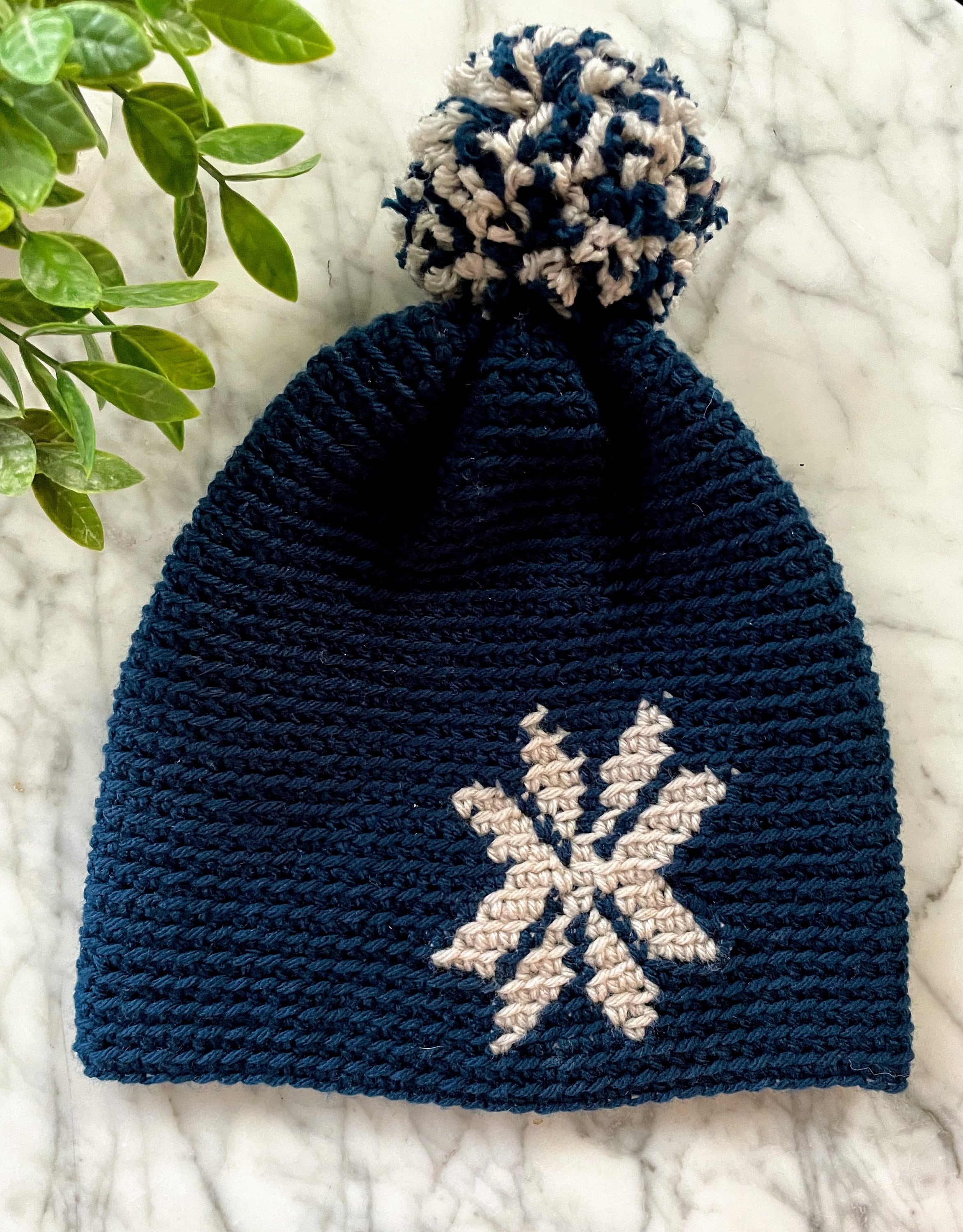 Snowflake Beanie Crochet Pattern. Classic Winter Hat Crochet. - Etsy